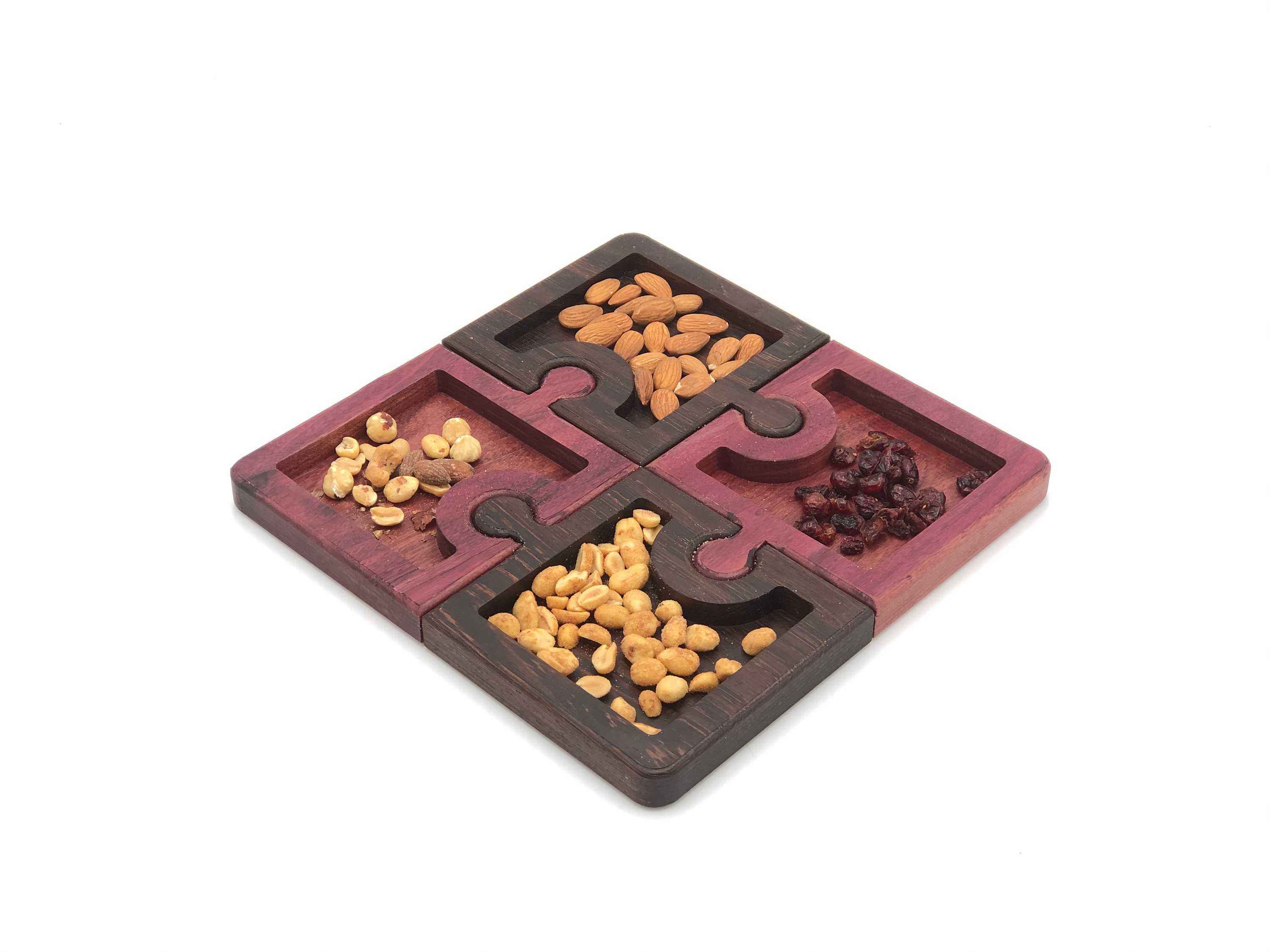 Puzzled™ Wood Snack Trays - Etsy
