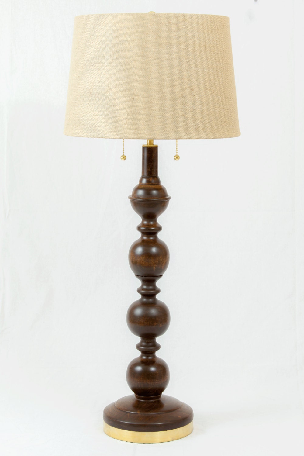 Cherry Table Lamp, A.B. Thomas Original, Handmade, Solid Brass Hardware ...