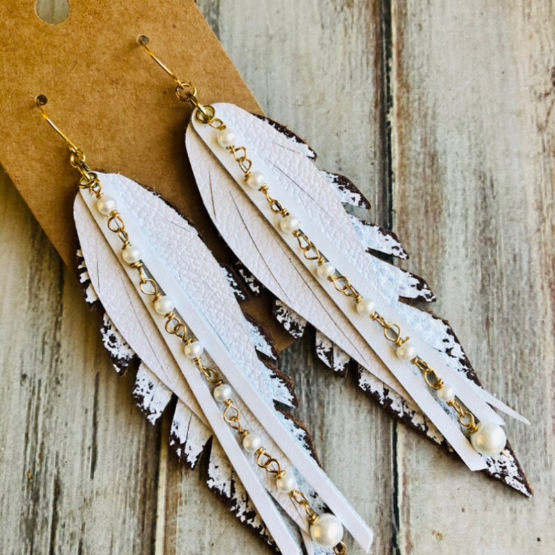 White Feathers - Etsy