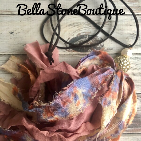 Sari Ribbon Necklace - Etsy