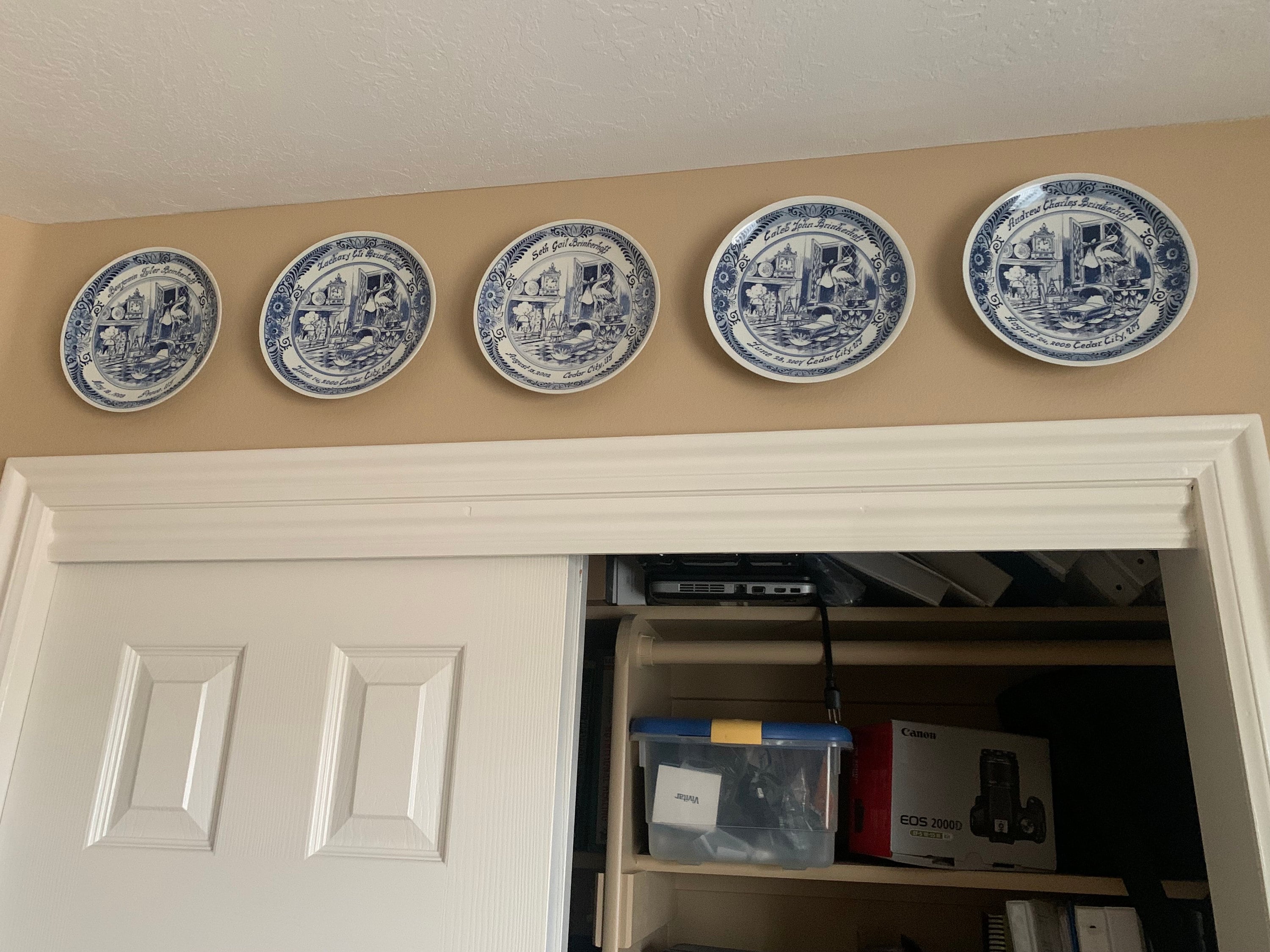 Personalized Delft Blue Birth Plate | Handcrafted Dutch Keepsake - Etsy