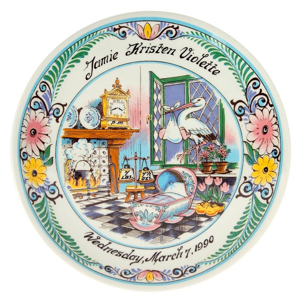 Baby Birth Plate - Etsy