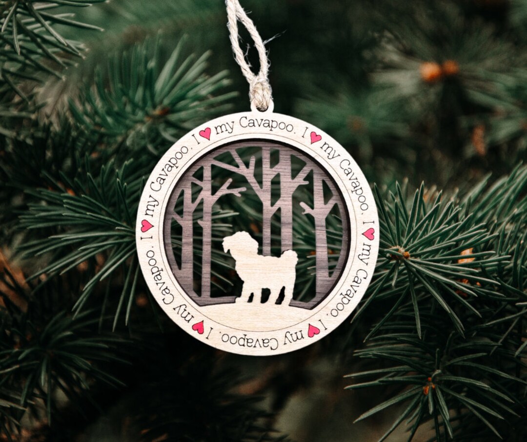 Cavapoo Christmas Ornament , Cavapoo Ornament, 2023 Cavapoo, Cavapoo ...