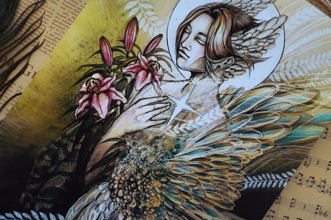Angel Gabriel Art | Archangel Gabriel Art | Messenger for God | Angel ...