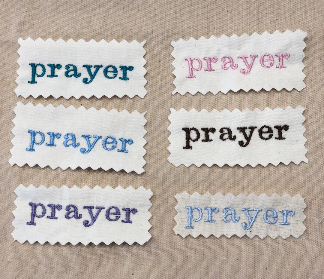 Embroidery Word prayer for Journals, Scrapbooking and Crafts, Book ...