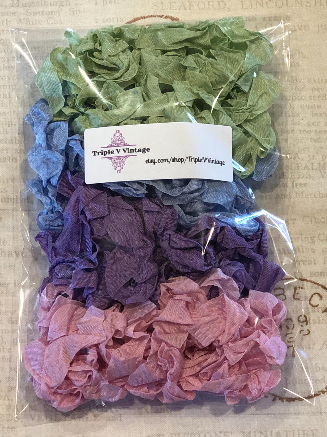 Crinkle Seam Binding Bundle-20 Yards - Journal - Ephemera, Closures ...