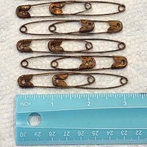 Rusted Safety Pins, 2 Inch, Contains 20 per Package, Grungy, Steampunk ...