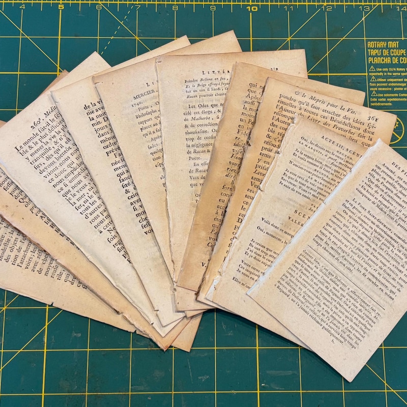 Antique Book Pages - Etsy