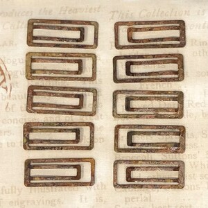 Rusted No Slip Paper Clips, 1 Inch Length, Contains 10 per Package ...