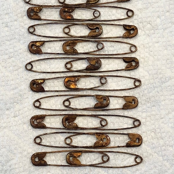 Rusted Safety Pins - Etsy