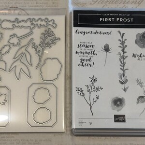 First Frost Stampin up Stamps and Thinlits, Rubber Set, New, Never Used - Etsy