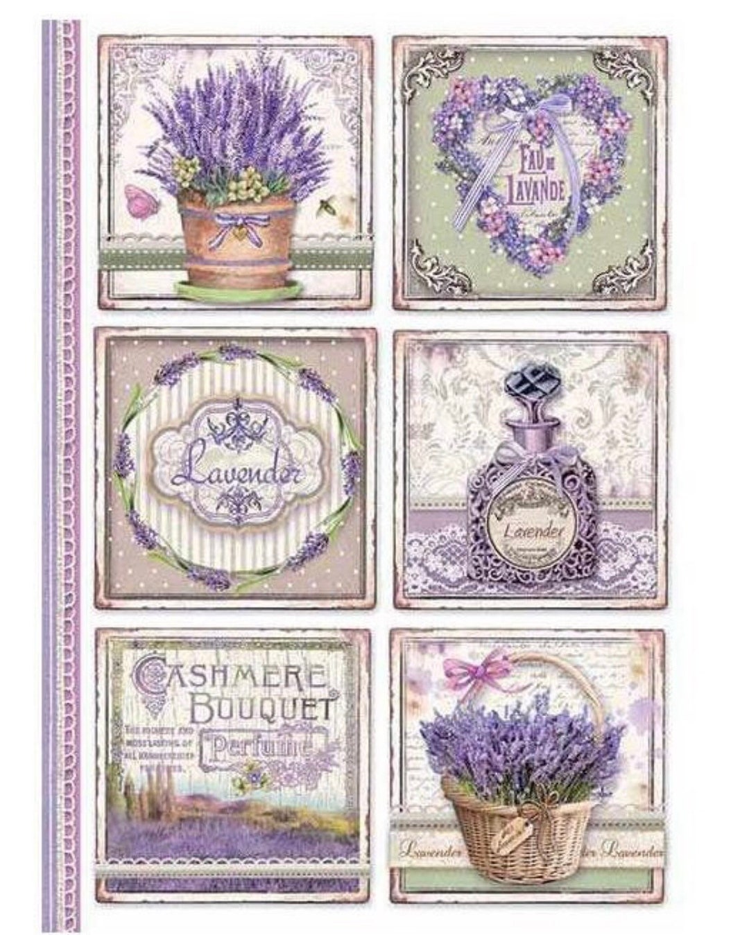 Stamperia A4 Rice Paper - Etsy