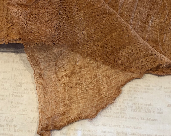 Rust Dyed Cheesecloth, 1 Sq Yard, Not Ink, Real Rust, Great for ...