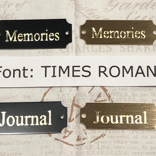 Metal Bookplate - Etsy