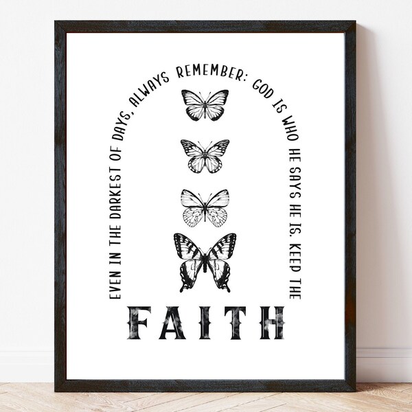 Keep the Faith Sign - Etsy