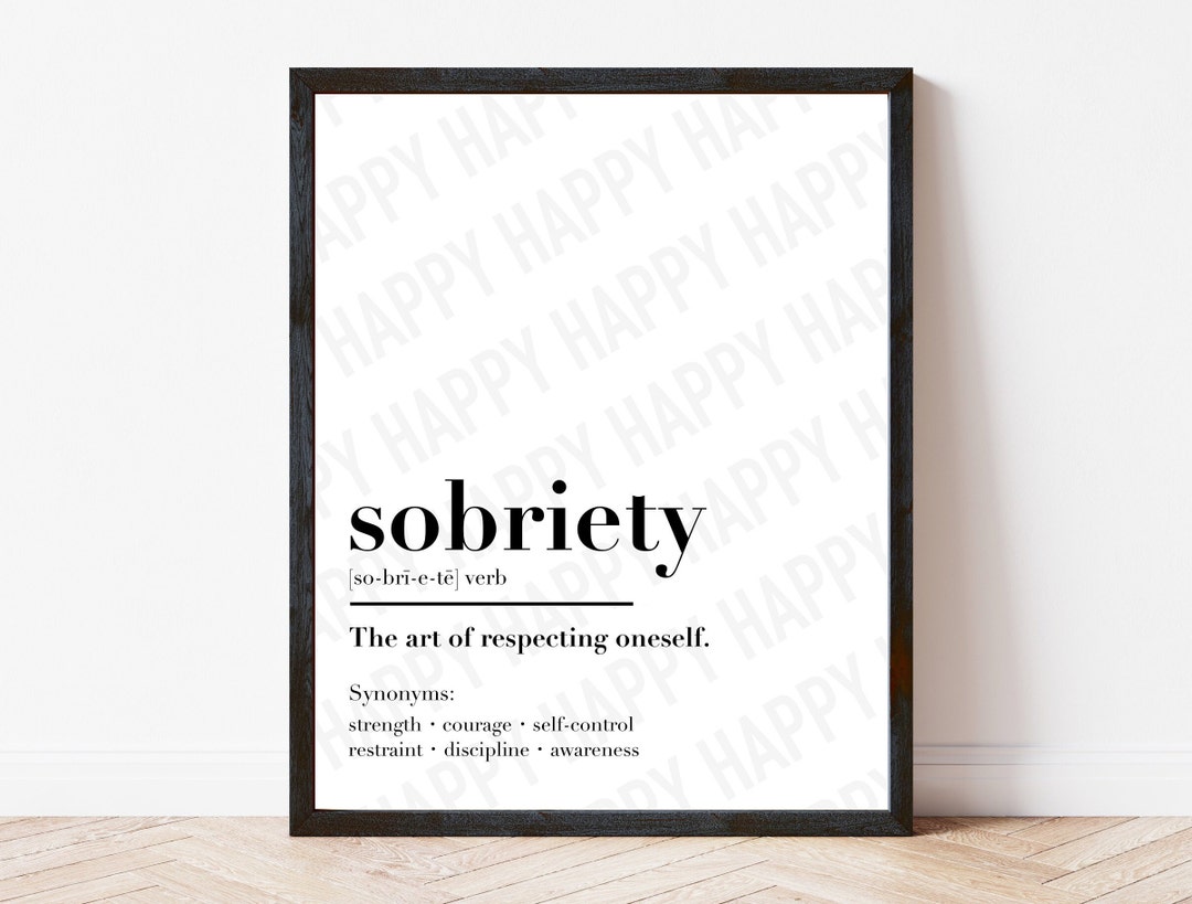 Sobriety Wall Art, Sober Poster, Sober Gift, Recovery - Etsy UK