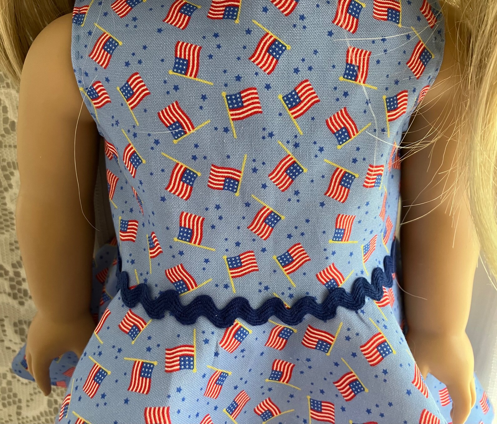 Waving American Flags Dress for 18 Inch Dolls - Etsy
