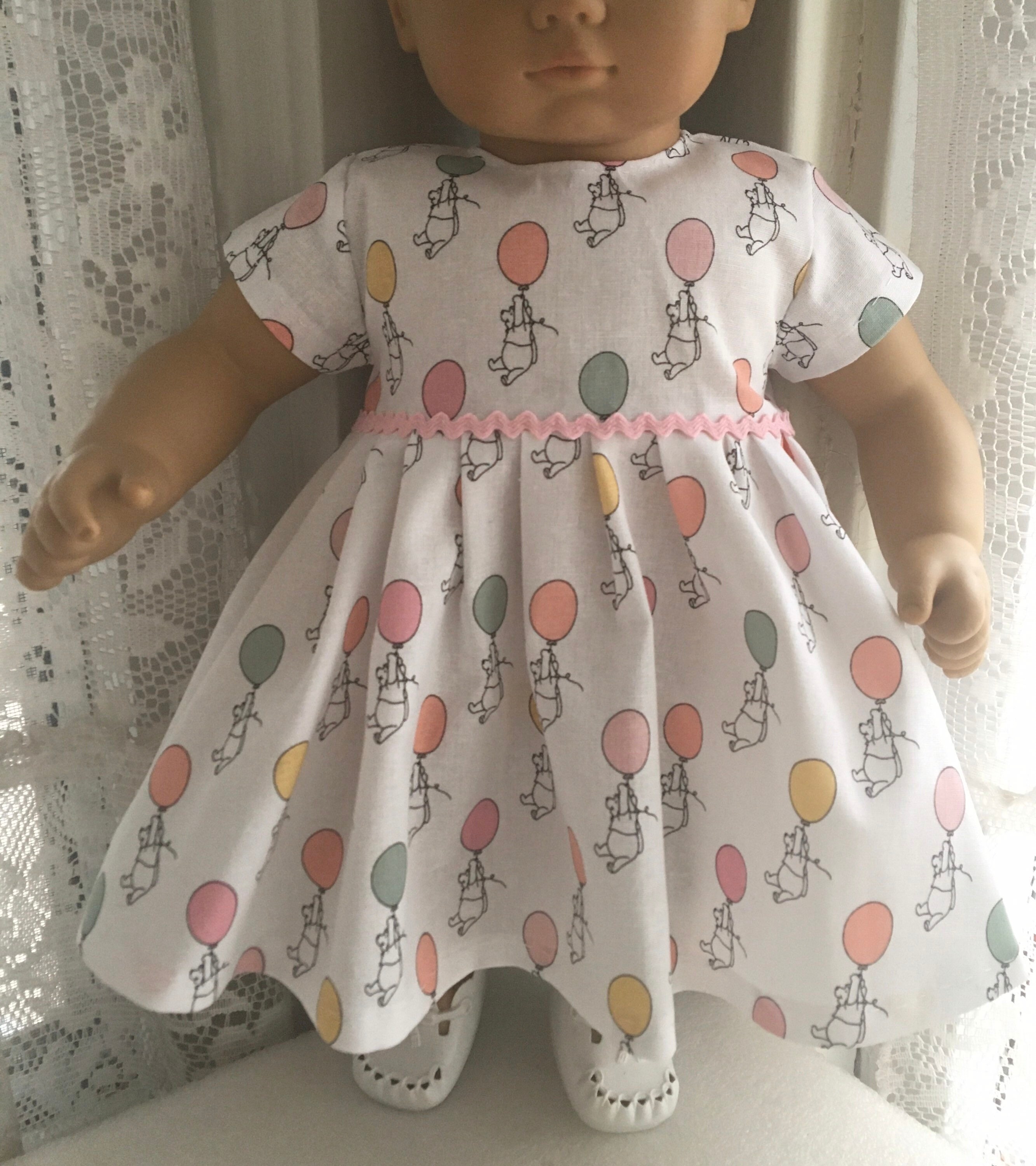Pooh With Balloons Dress for Bitty Baby Dolls - Etsy