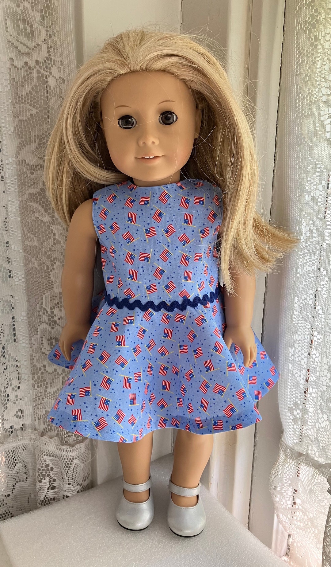 Waving American Flags Dress for 18 Inch Dolls - Etsy