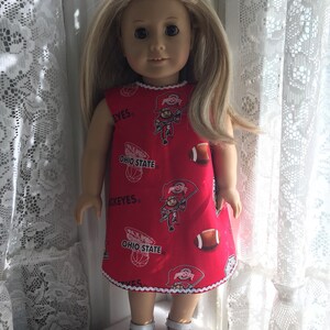 Ohio State Buckeyes Dress for 18 Inch Dolls - Etsy