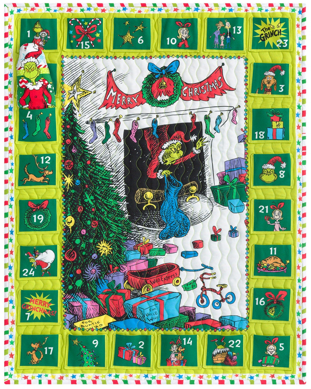 Grinch Quilt Kit How the Grinch Stole Christmas KITP-2219 - Etsy Portugal