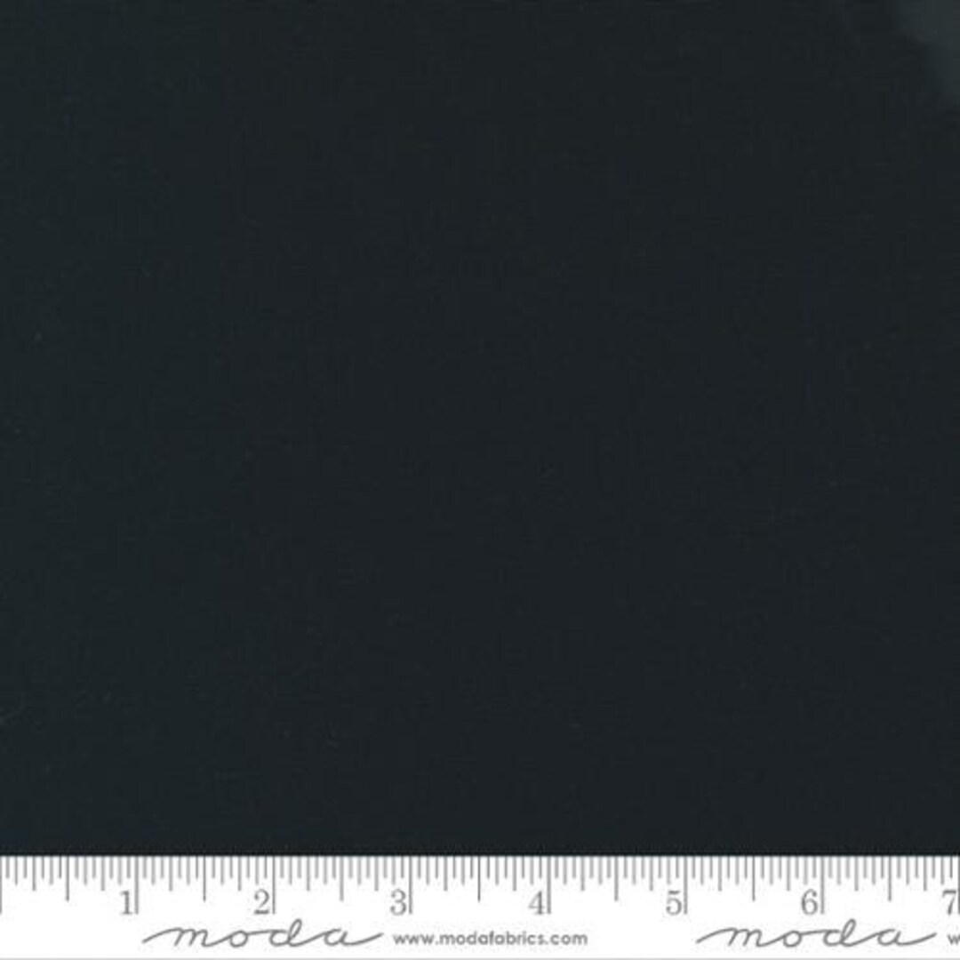 Bella Solids Super Black 9900 96 Moda - 1/4 Yard Price Cut Continuous ...