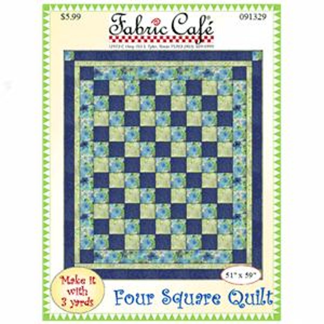 Four Square 3 Yard Quilt Pattern 91329-3 - Etsy