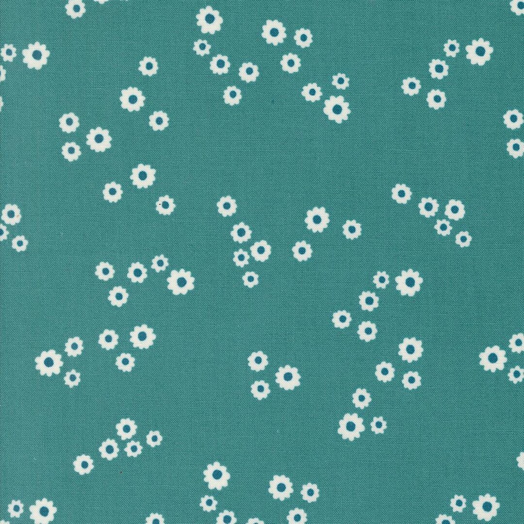 Field of Flowers - Turquoise - 3316 15 - Moda - 1/4 Yard Price Cut ...