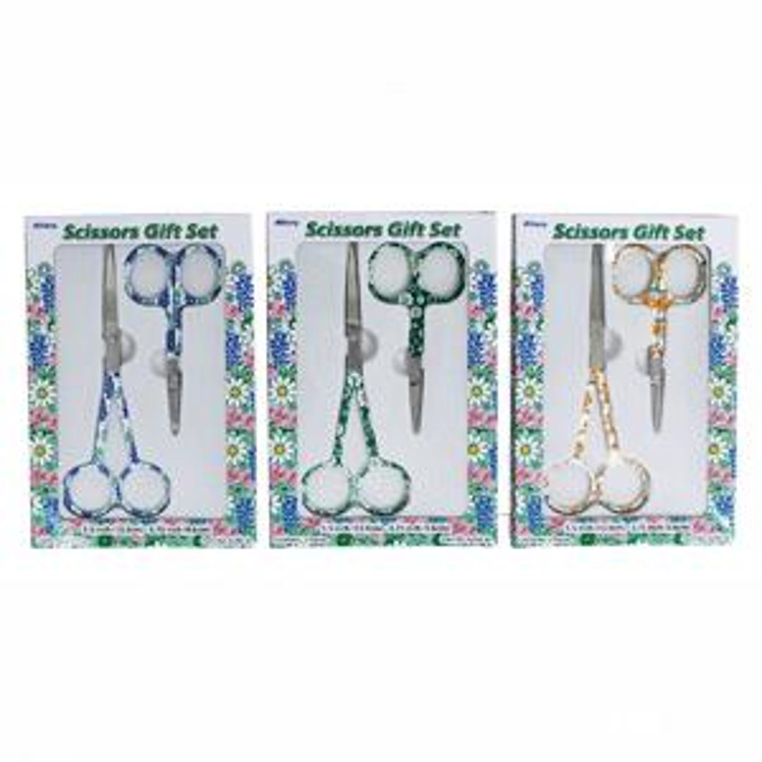 ALLARY FLORAL PRINT Handle Scissor Set 6240a-30 Sku: 56790 - Etsy