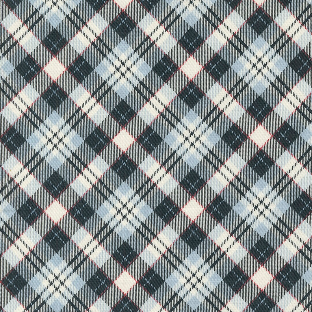 On Dasher - Plaid Frost 55664 24 - 1/4 Yard Price Cut Continuous - Moda ...
