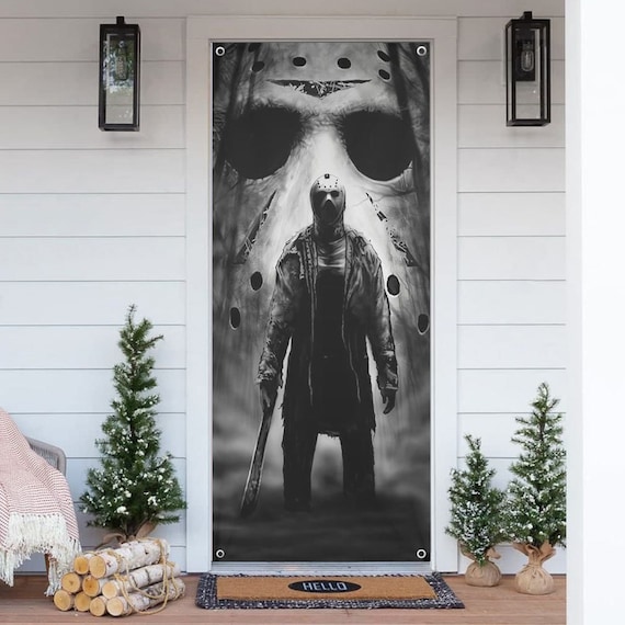 Jason Voorhees Door Cover Horror Movie Killers Halloween Door - Etsy