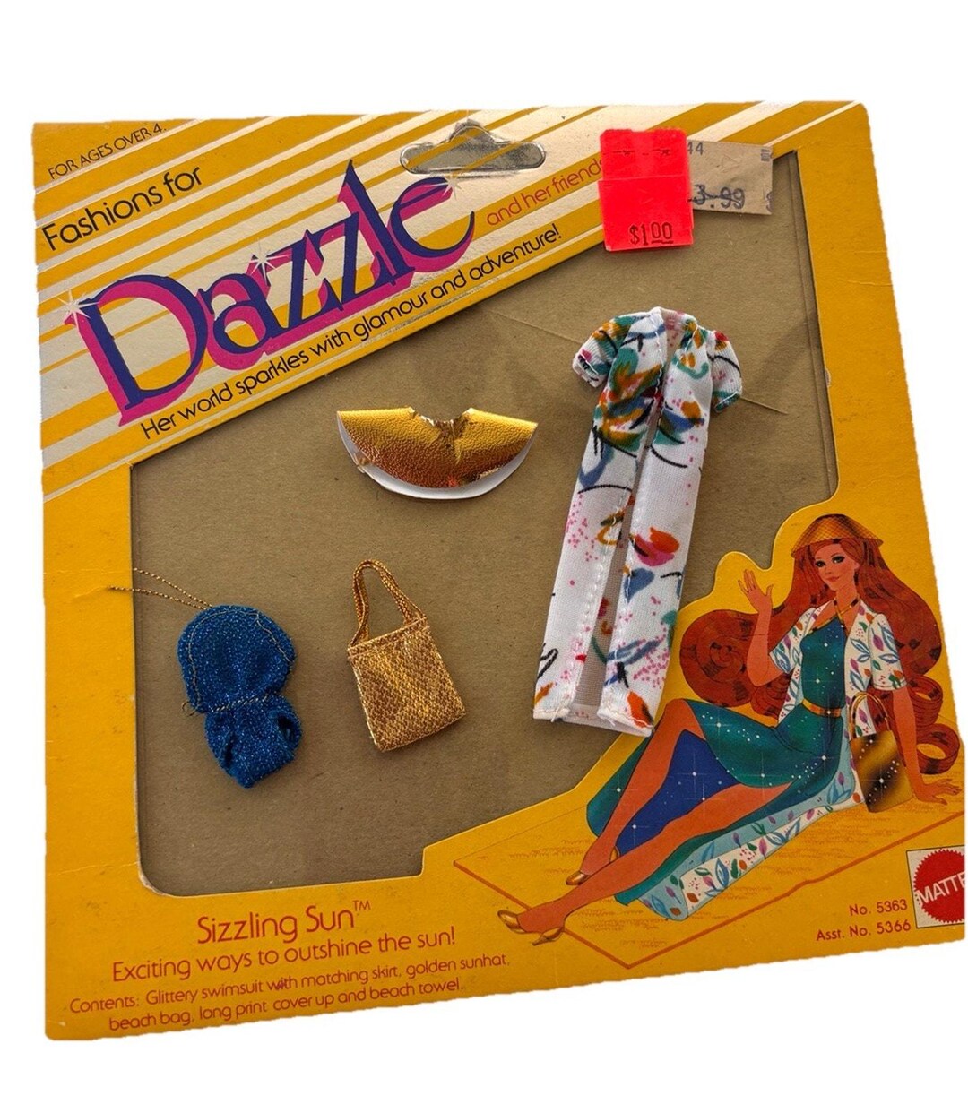Vintage 1981 Mattel Fashions for Dazzle Dolls Sizzling Sun 5366 Clothing - Etsy