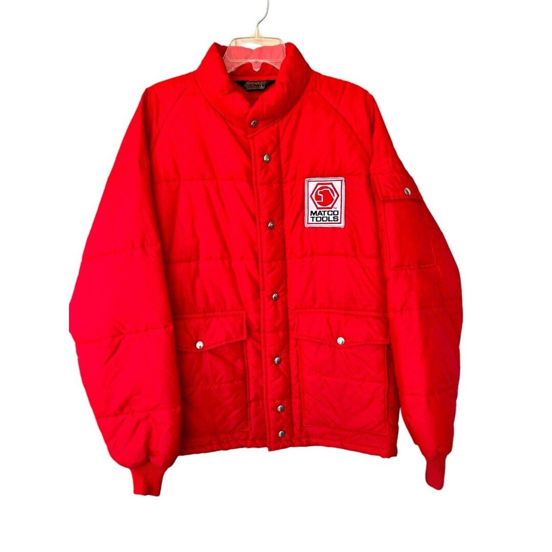 Vintage 80s Matco Swingster Jacket Mens Large Red Nylon Bomber Coat - Etsy