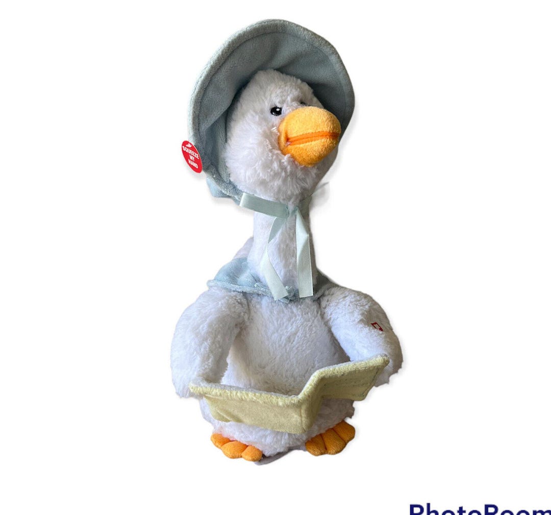 EUC Cuddle Barn 14" Mother Goose Animated Talking Plush Recites 7 ...