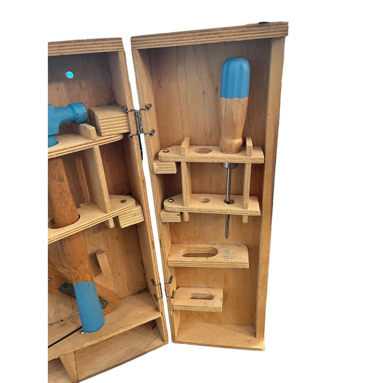 Vintage Handy Andy Kids Carpenters Tool Box Chest Wood Working W/tons ...