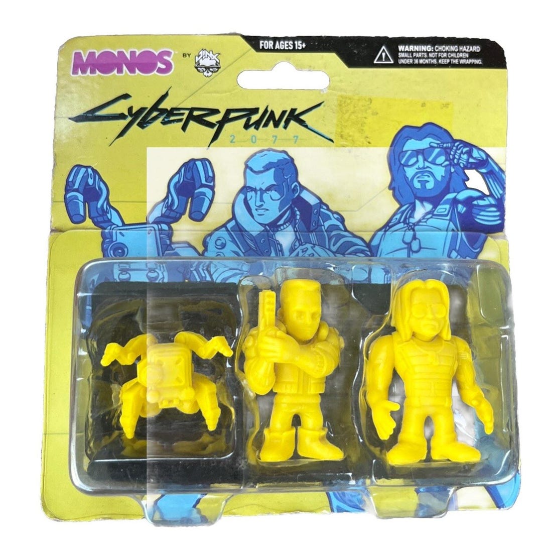 Cyberpunk 2077 Monos Jinx Collectible Mini Action Figures Yellow 3 ...