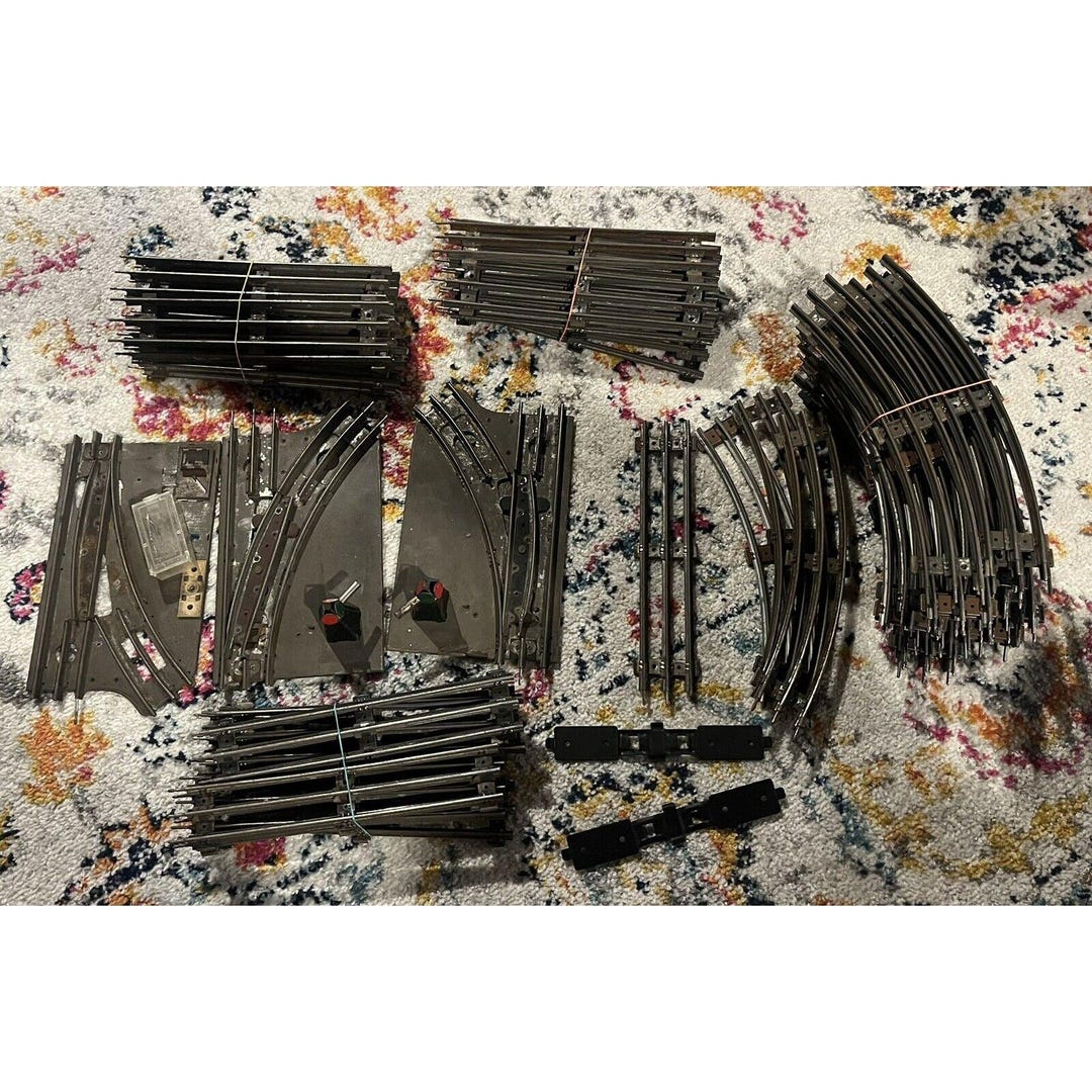 59 PCS VTG Pre WWII Lionel Train 027 Gauge Straight, Curved, Crossing ...