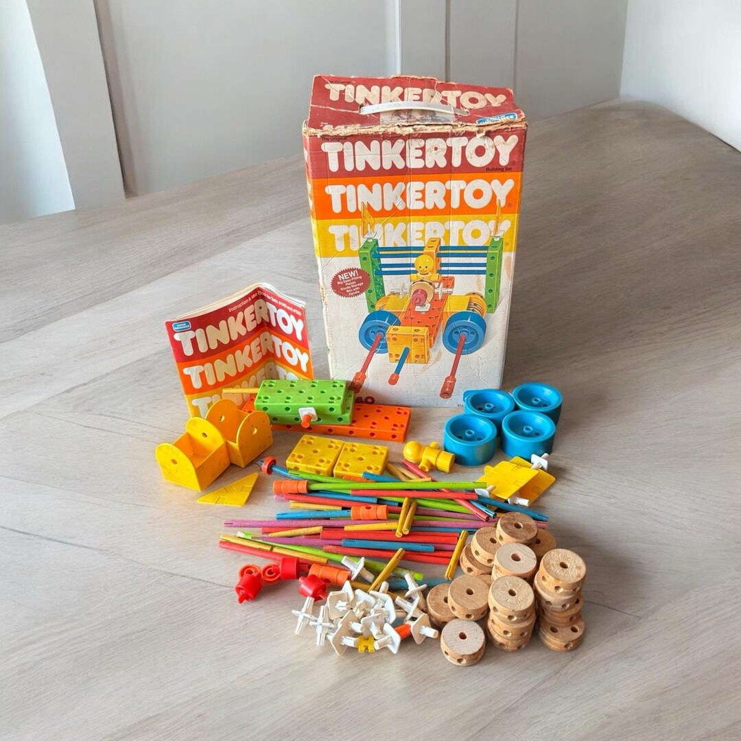 Vintage TINKERTOY BUILDING SET ~ #440 Tinker Toy - Etsy