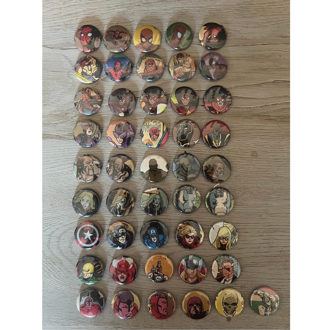 Marvel Comics 1" Buttons Recycled Art - Etsy