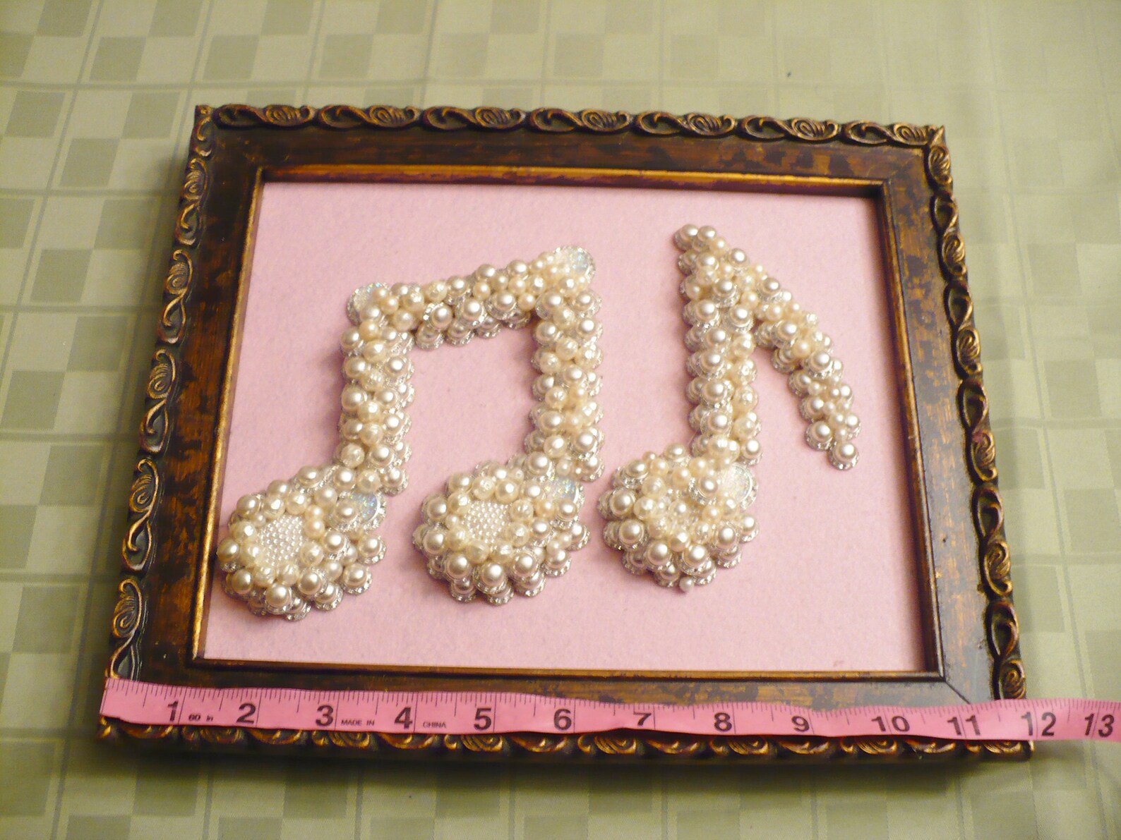 OOAK Vintage Music Note Motif Repurposed Vintage Jewelry Art - Etsy