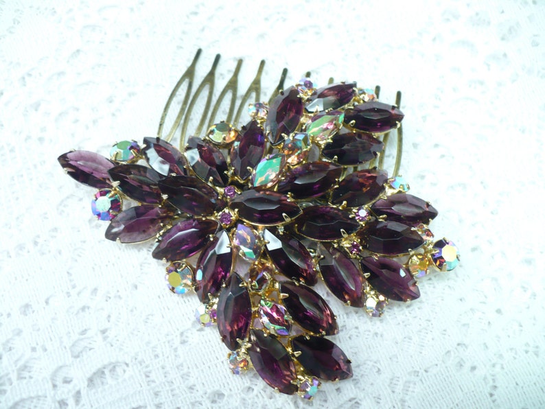 Vintage Bridal or Formal Hair Comb SPECTACULAR - Etsy