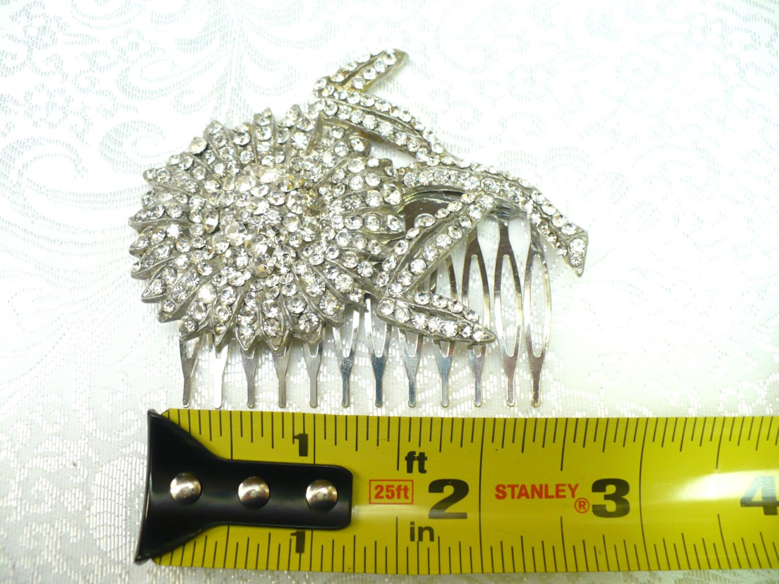 Vintage Bridal or Formal Hair Comb Art Deco RHINESTONE | Etsy