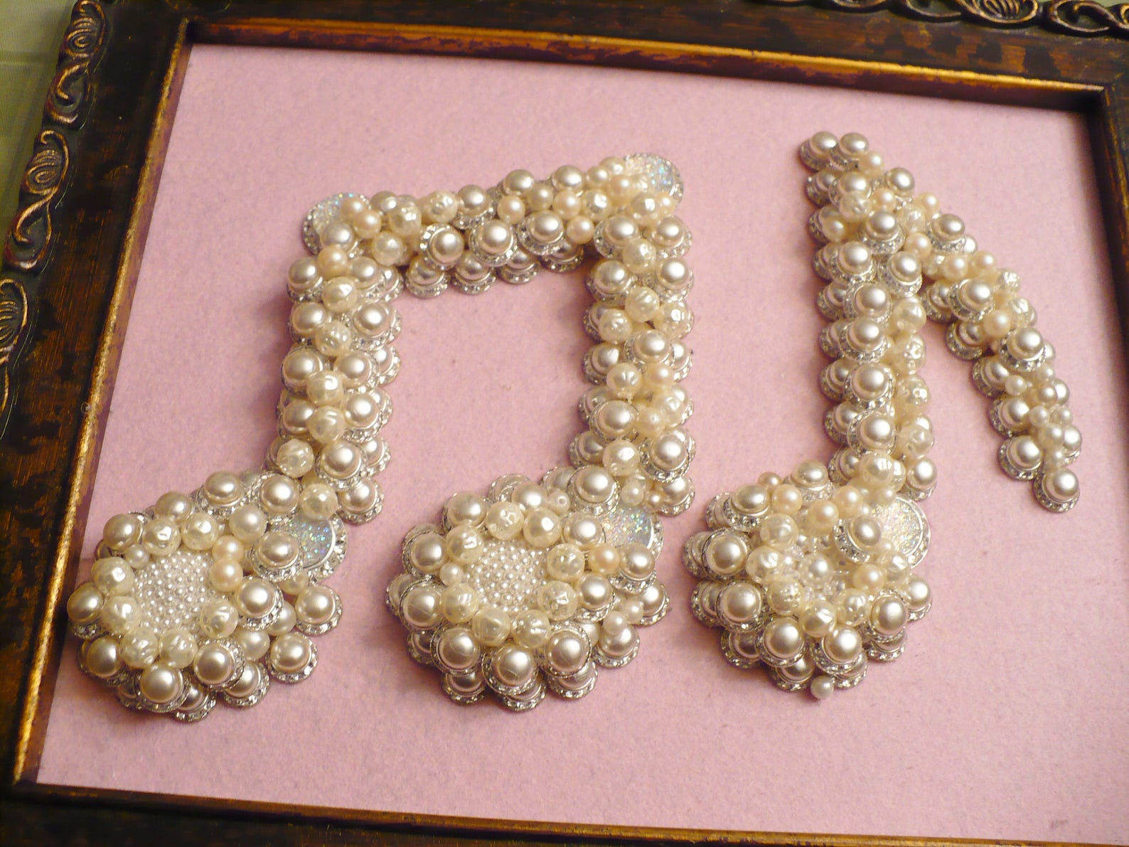 OOAK Vintage Music Note Motif Repurposed Vintage Jewelry Art - Etsy