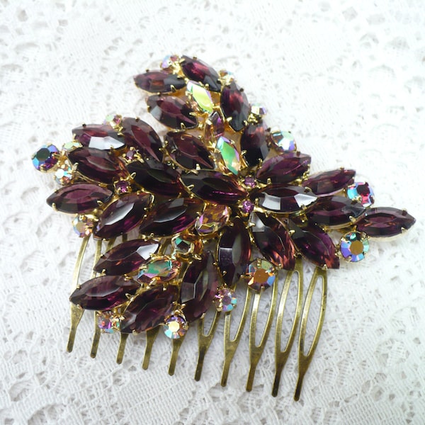 Purple Hair Comb - Etsy