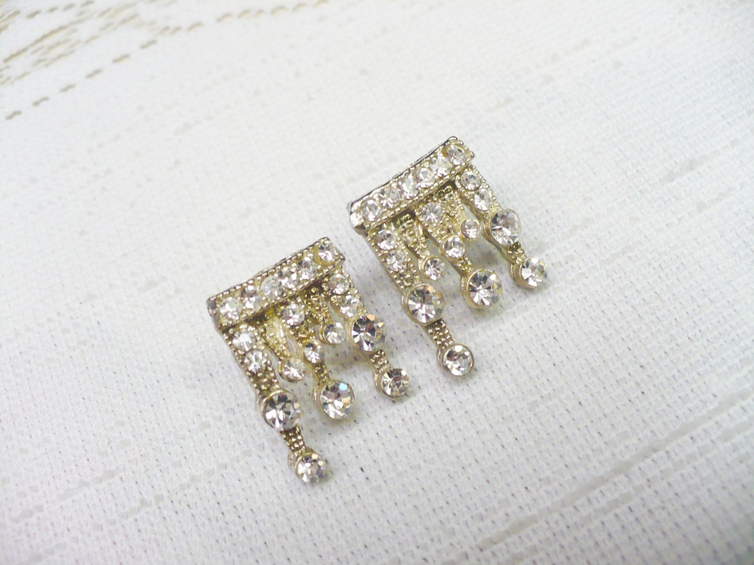 Stunning Vintage Repurposed Rhinestone and Silver Metal Pieces ...
