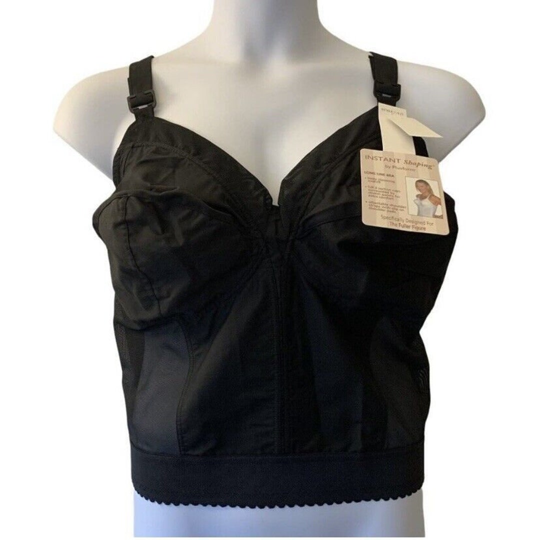 Vintage 40D Plusform Bustier Instant Shaping Lingerie Black Slimming ...