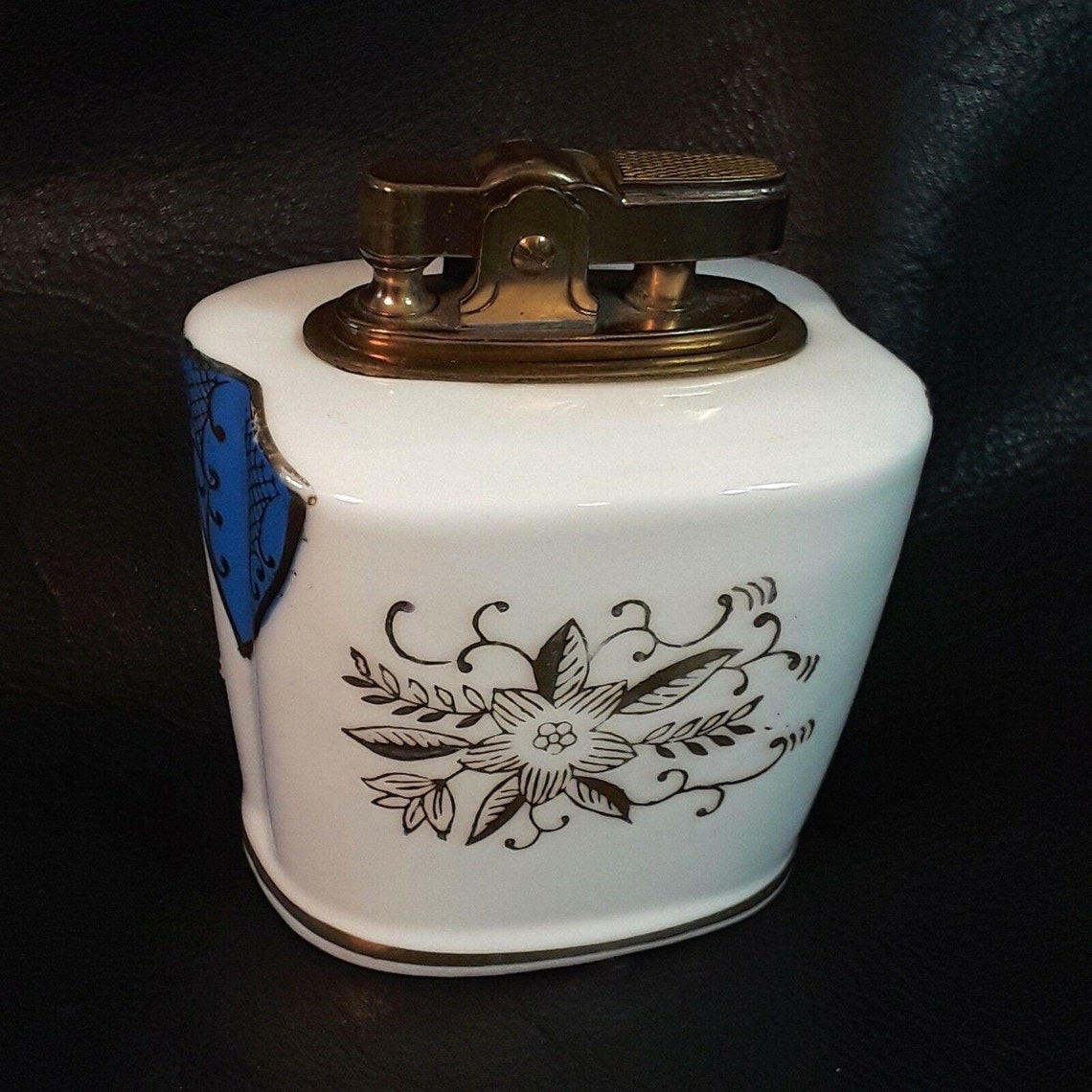 PAC Lighter Made in Japan Vintage Hand-painted Bone China Blue - Etsy
