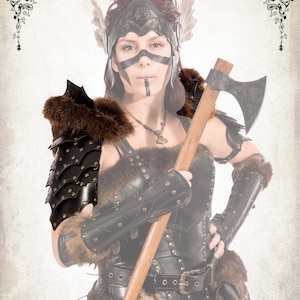 Freya Pauldrons Freya Valkyrie Warrior Woman Armor for LARP | Etsy