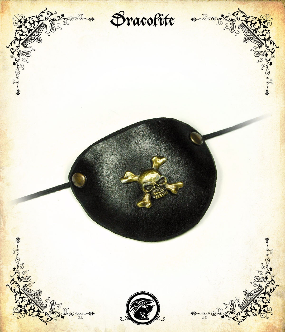 Skull Leather Eye Patch Pirate Eyepatch for LARP Action | Etsy