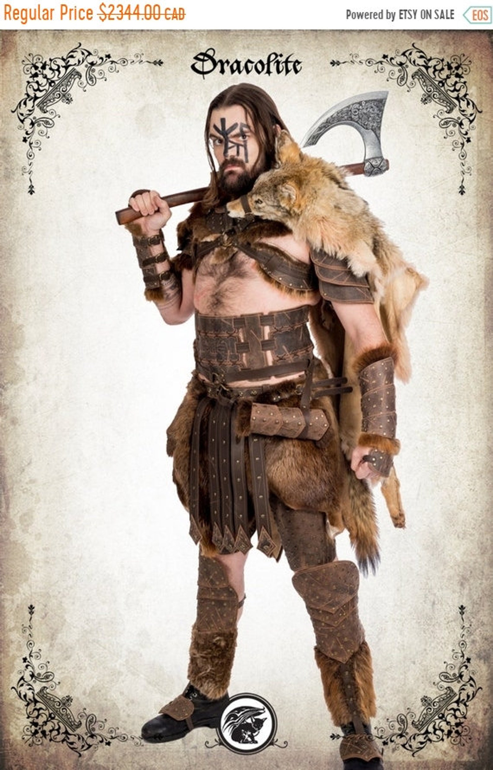 Complete Barbarian Warrior Armor for LARP Action Roleplaying - Etsy